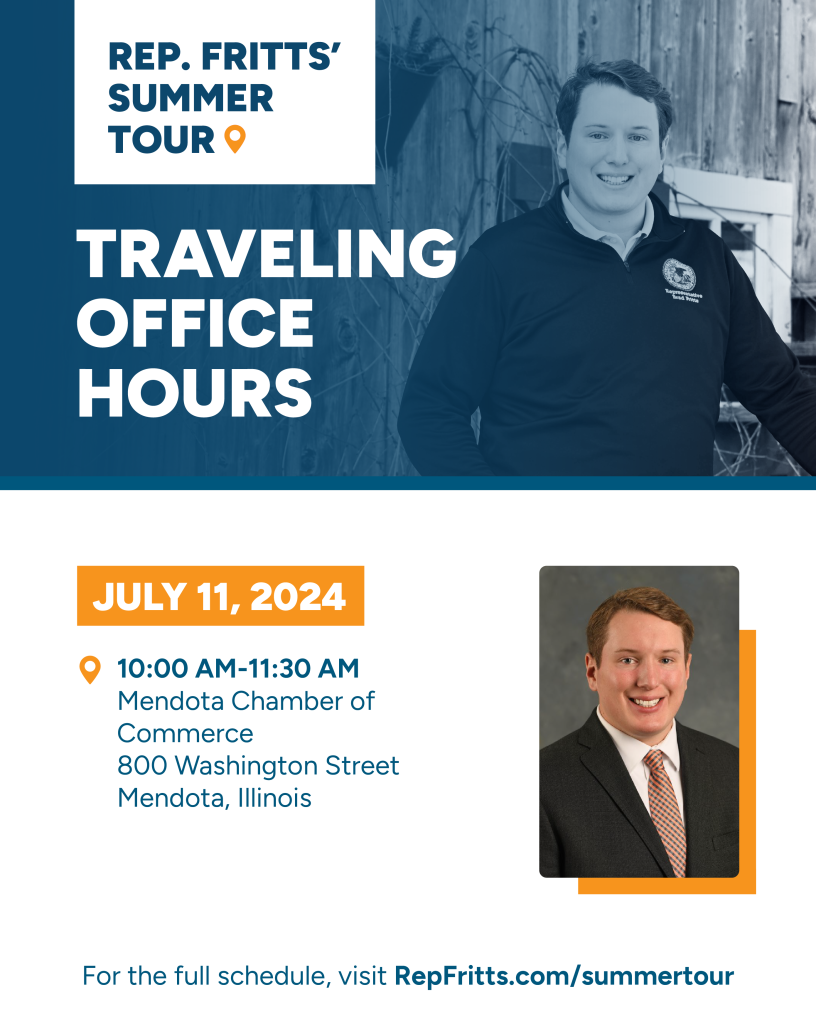 Rep. Fritts Hosts Traveling Office Hours – Mendota - Bradley Fritts